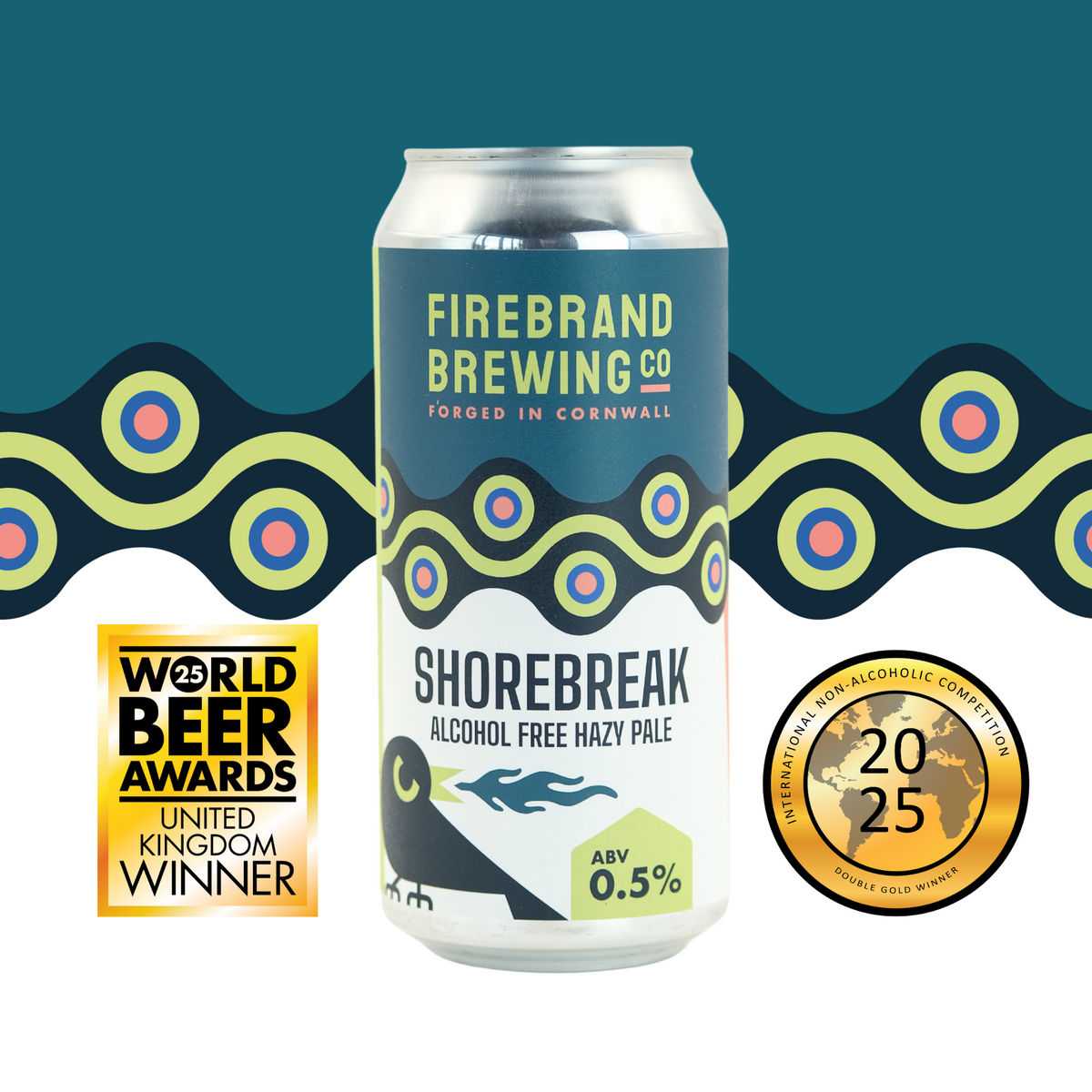 Shorebreak Alcohol Free Hazy Pale | Core | Firebrand Brewing Co